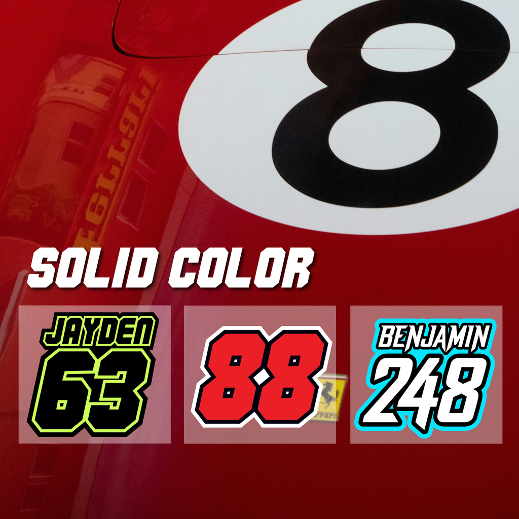 Why Choose MC Motoparts Racing Number Stickers?