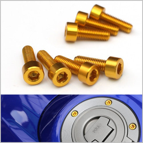 MC Motoparts CNC Fuel Cap Bolts For Motorcycles