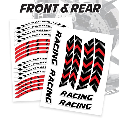 Pattern 17'' Rim Inner & Outer Wheel Decal Stickers – MC Motoparts