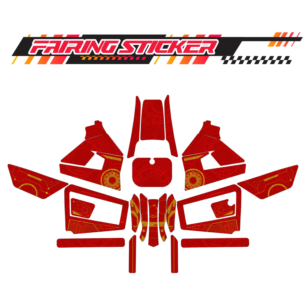 Graphic Kit Decals Fairing Sticker Custom Number For Razor MX350 MX400 ...