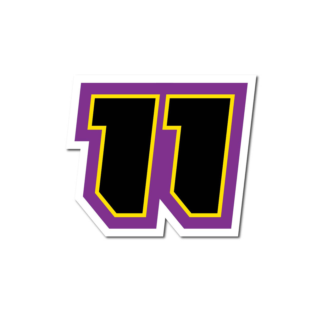 Create Custom Dirt Bike Number Stickers (G003 White Outline Style) - 3 ...